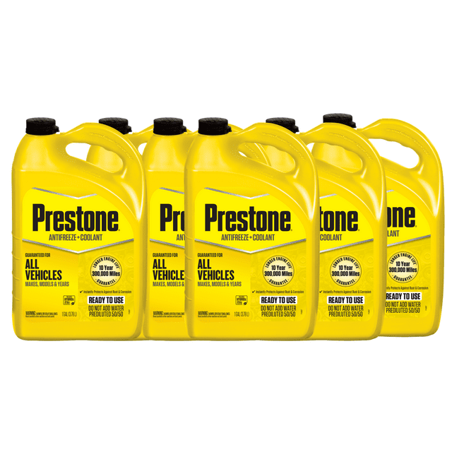 Prestone All Vehicles - 10yr/300k Mi - Antifreeze+Coolant (6 Pack ...