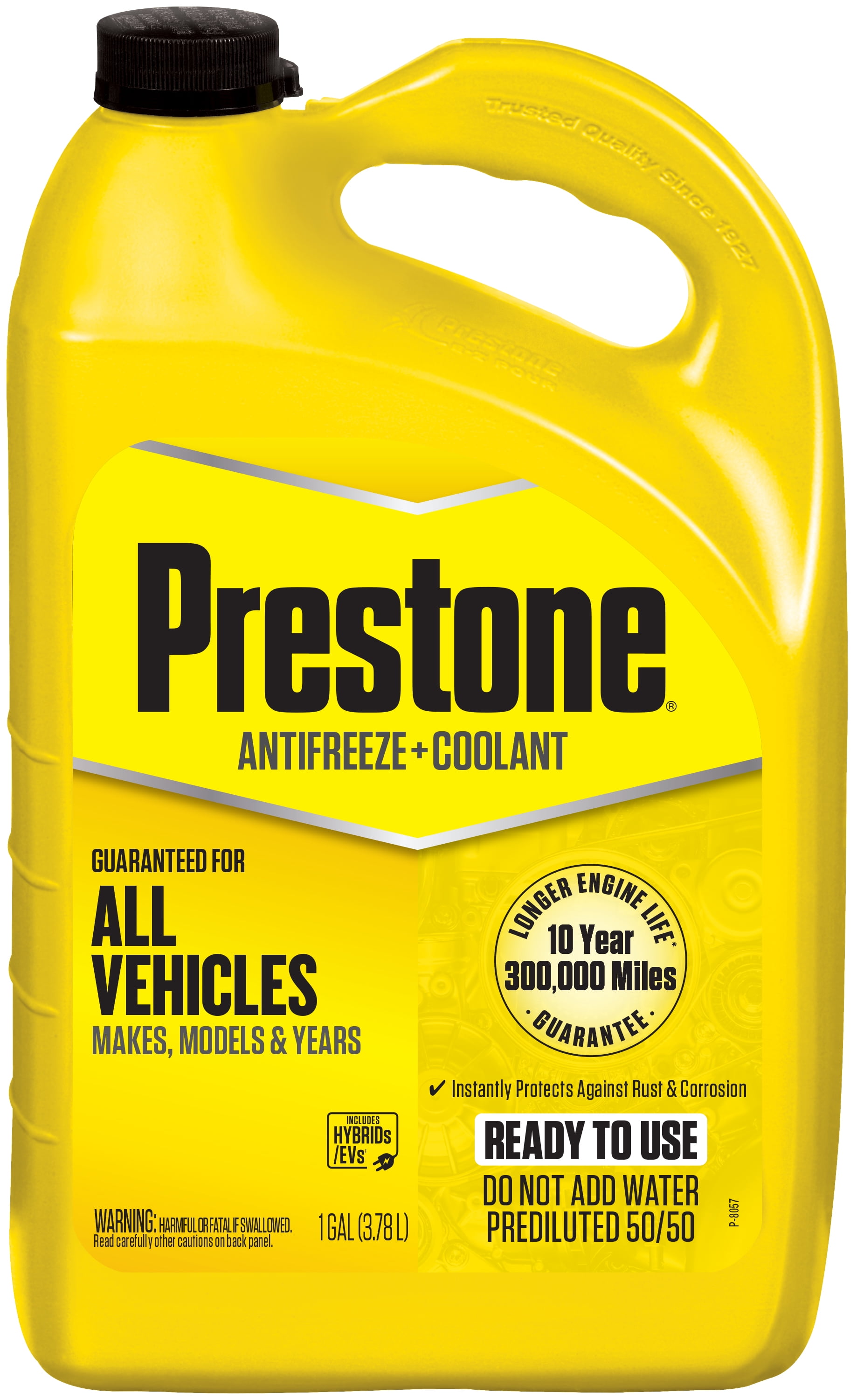 Prestone, Universal Antifreeze + Coolant, 1 Gallon, 50/50 Prediluted ...
