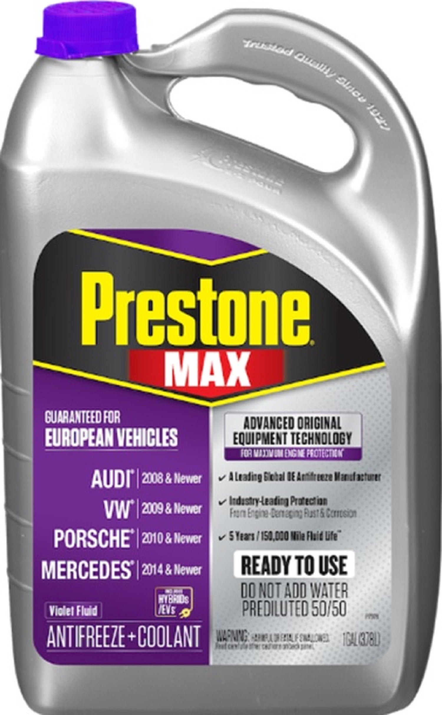 Prestone Max AF6510 Violet Ready to Use Antifreeze Coolant for European ...