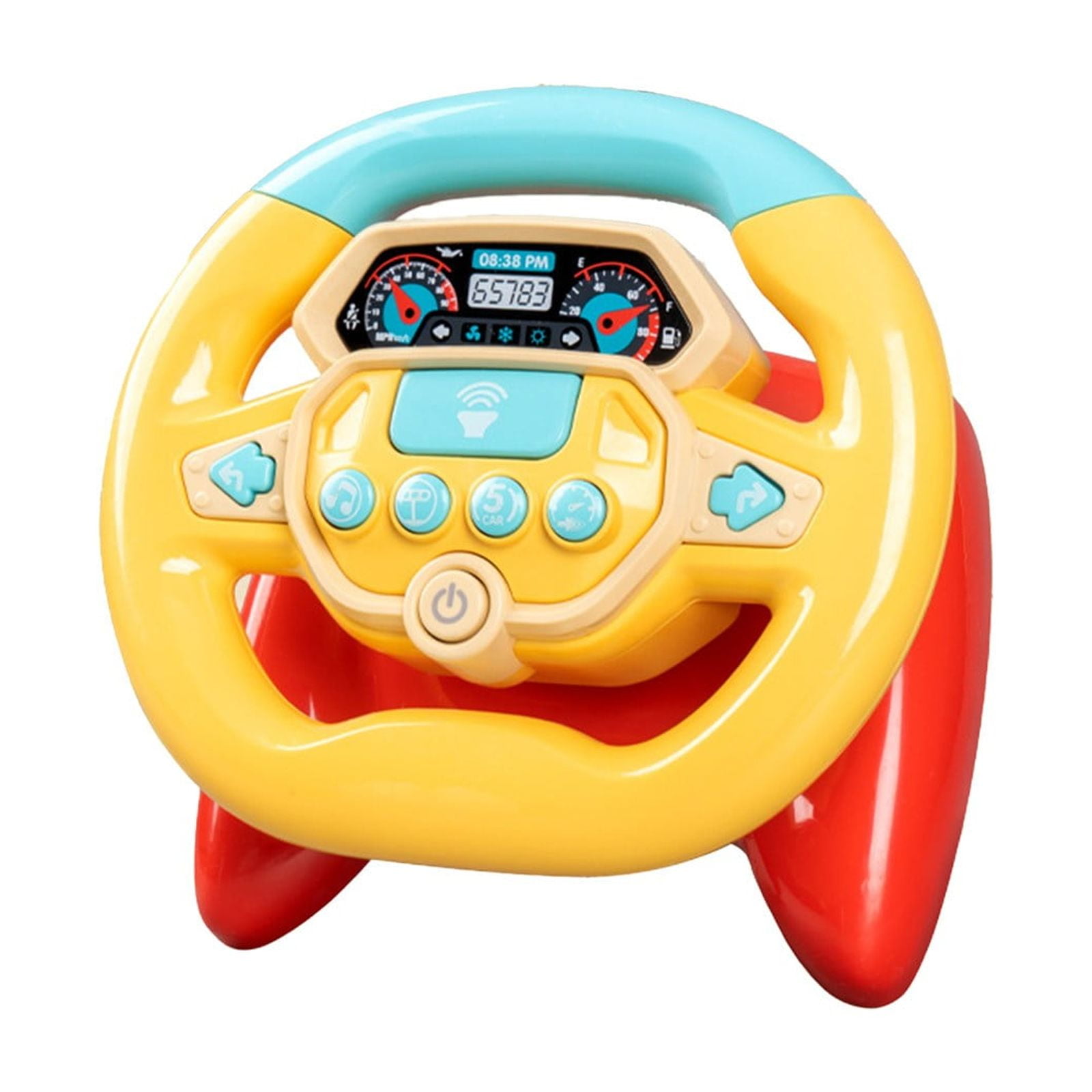 Pretend Activity Steering Wheel Toy Driving Simulation Light Sound ...