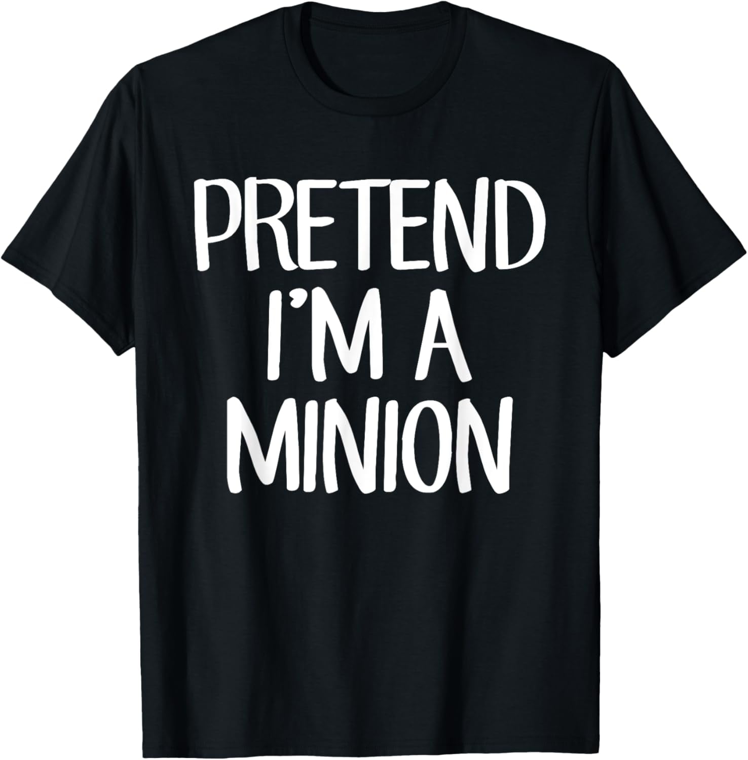 Pretend I'm A Minion Costume Family Lazy Easy Halloween T-Shirt ...