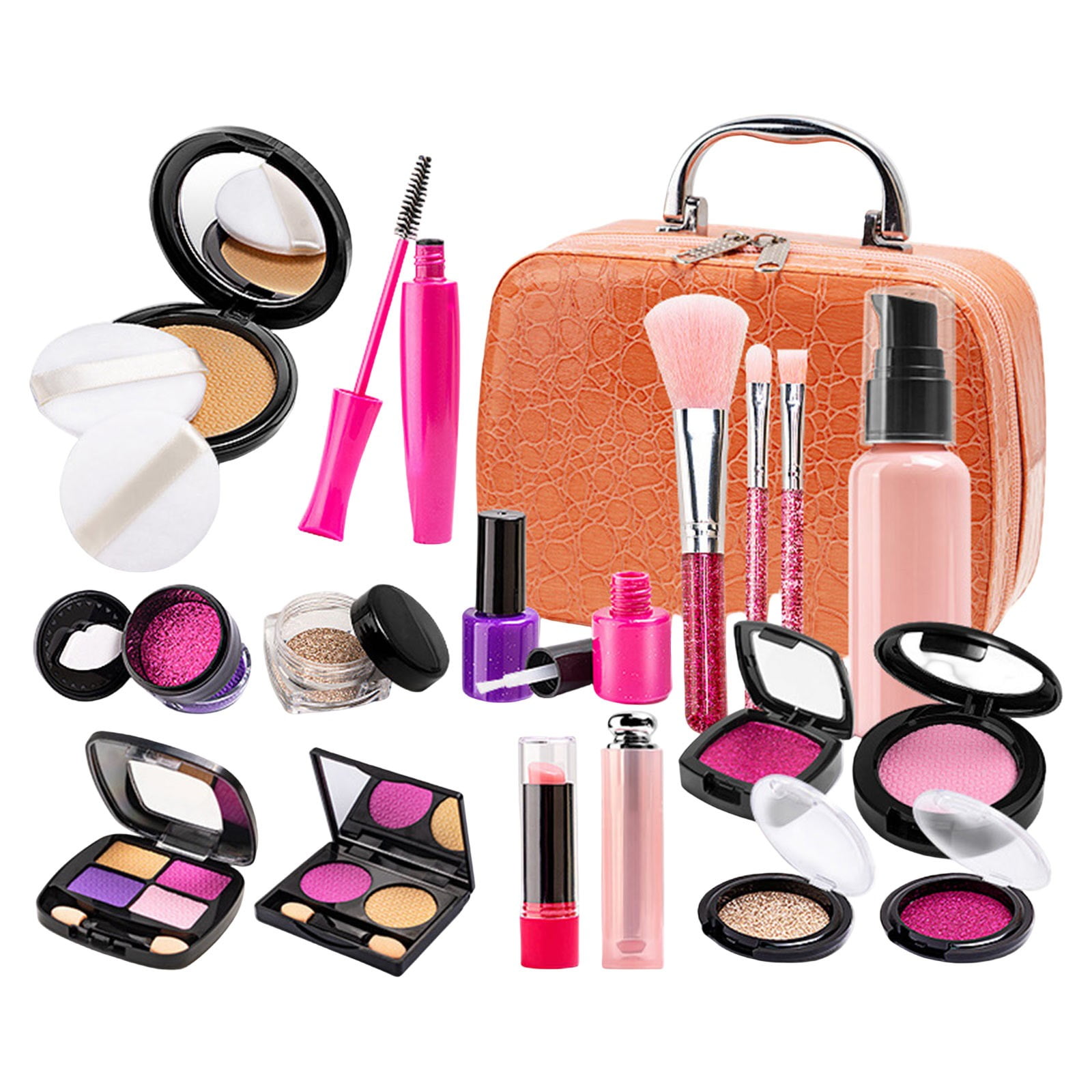 Pretend Makeup Kit for Toddlers Girls, Kids Pretend Play Makeup Set for ...