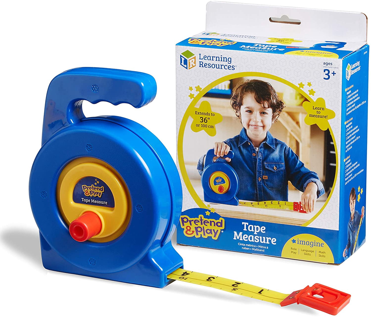 Pretend Play 3" Long Tape Measure - Kids Construction Toys, Preschool ...