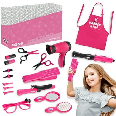 Kid Odyssey Kids Hair Salon Toys, Barber Playset Pretend Play Makeup ...