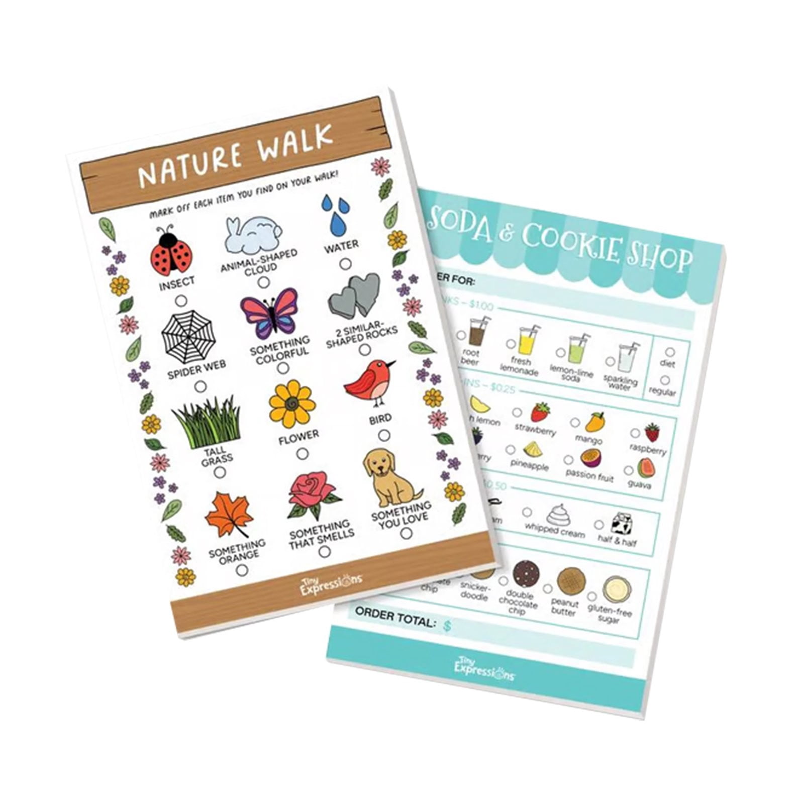 Pretend Play Notepads – 40 Pages Boarding Pass & 40 Pages Classroom ...