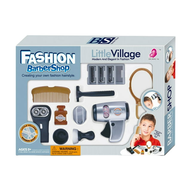 Pretend Play Shaving & Grooming Kit for Kid, Boy Girl Barber Set ...