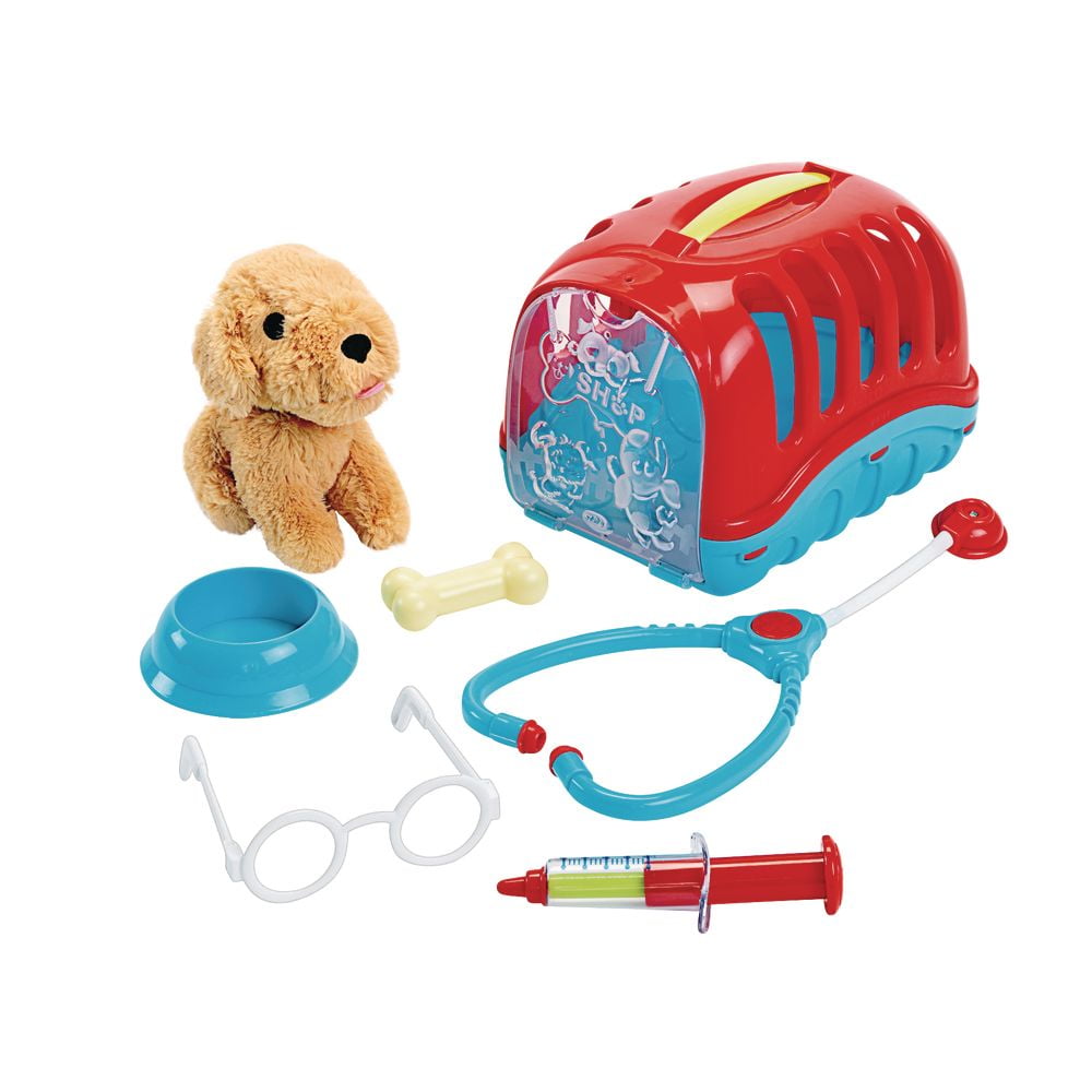 Pretend Vet with Puppy and Carrier ? 7 Pieces - Walmart.com