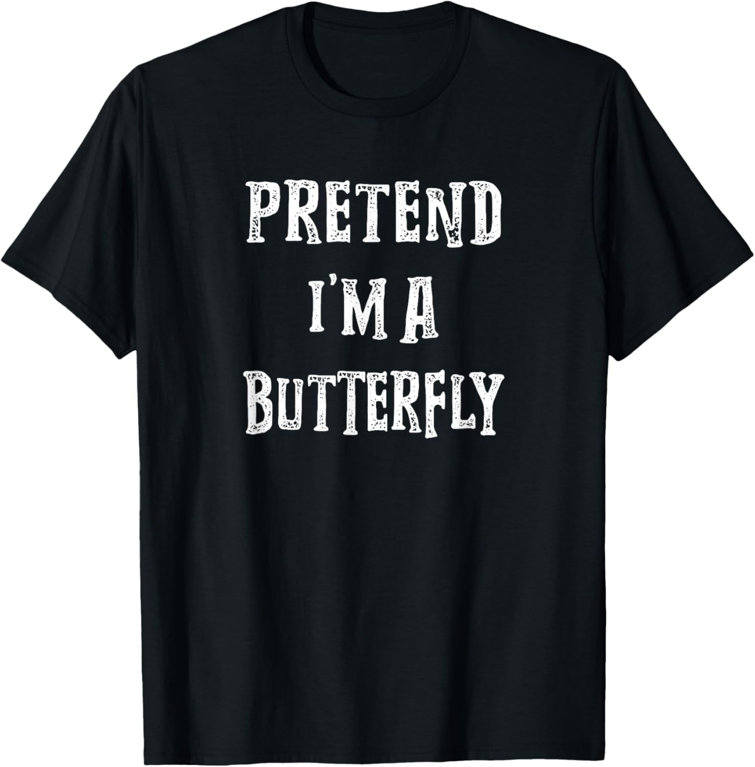 Pretend i'm A Butterfly Halloween Costume Couples Matching T-Shirt ...