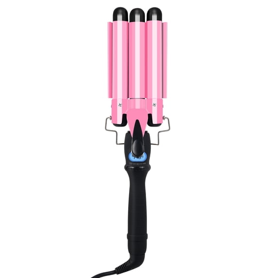 Pretfy 3-Barrel Hair Waver Curling Iron 0.98 inches / 25 mm, Adjustable ...