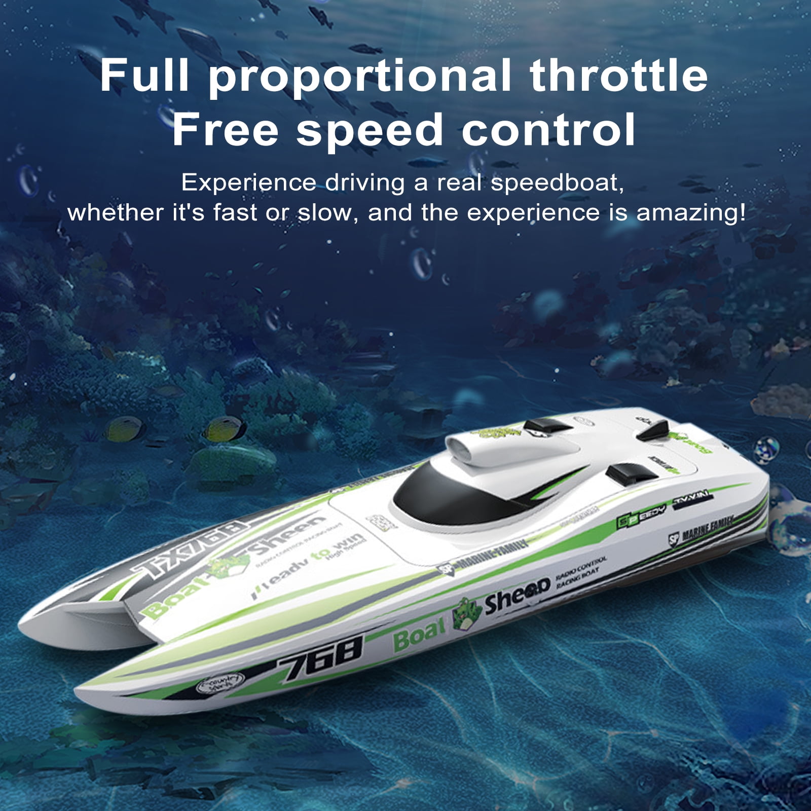 Pretfy Remote control boat,Speedboat Remote Battery/over Distance ...