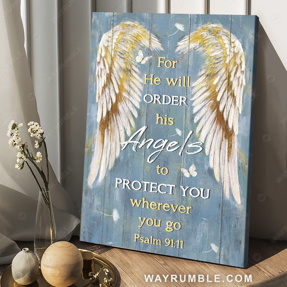 Pretty Angel Wings, Blue Sky, For He Will Order His Angels To Protect ...