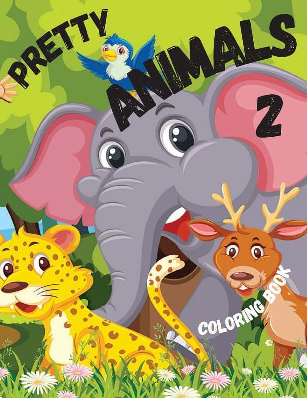 Pretty Animals 2 Coloring Book: Children and animals are a winning ...