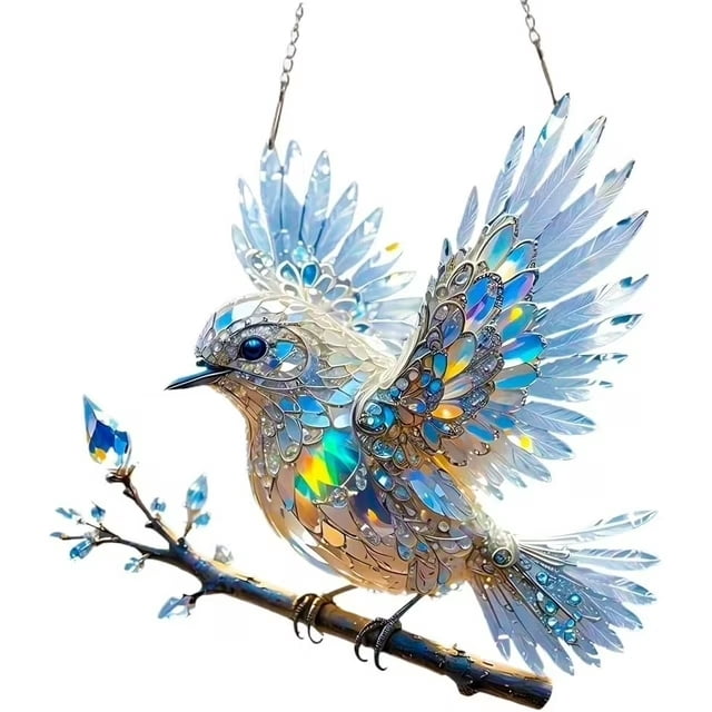 Pretty Bird Acrylic Hanging Decoration for Living Room and Patio ...