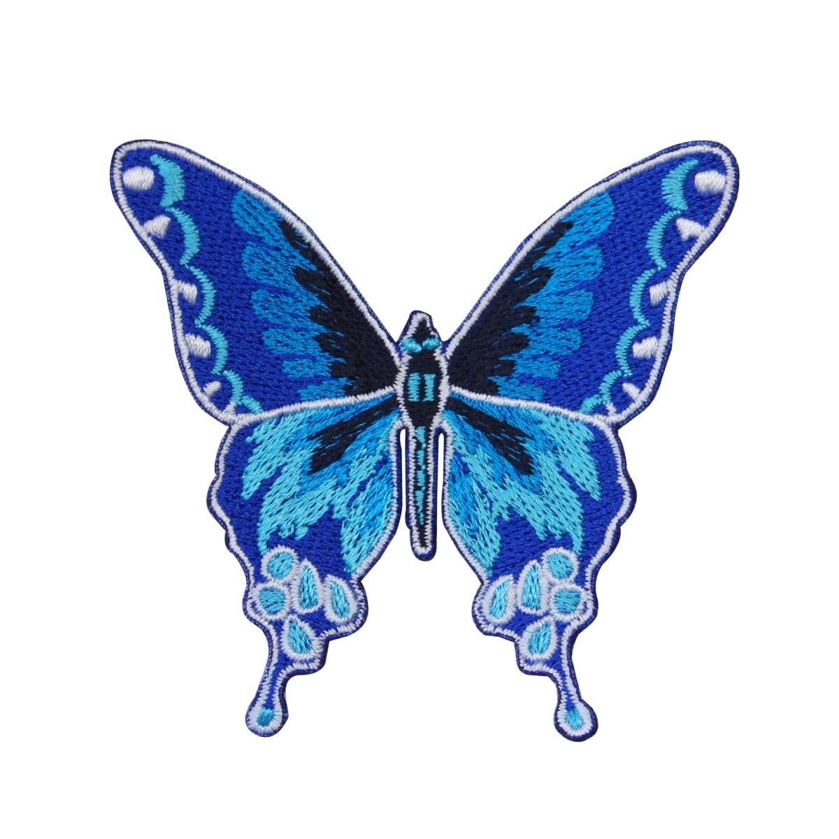 Pretty Blue Butterfly Patch Garden Insect Bug Fun Craft Embroidered ...