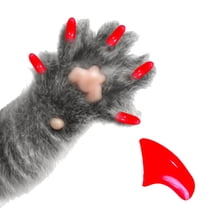 Pretty Claws Jet Black Nail Caps for Cats - Kitten Size - 60 Pack ...
