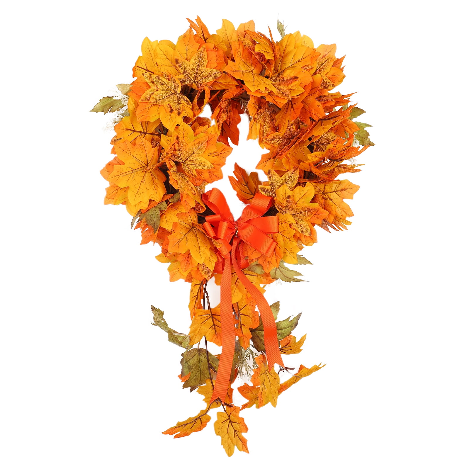 Pretty Comy 23.6" Artificial Fall Wreaths for Front Door Thanksgiving ...