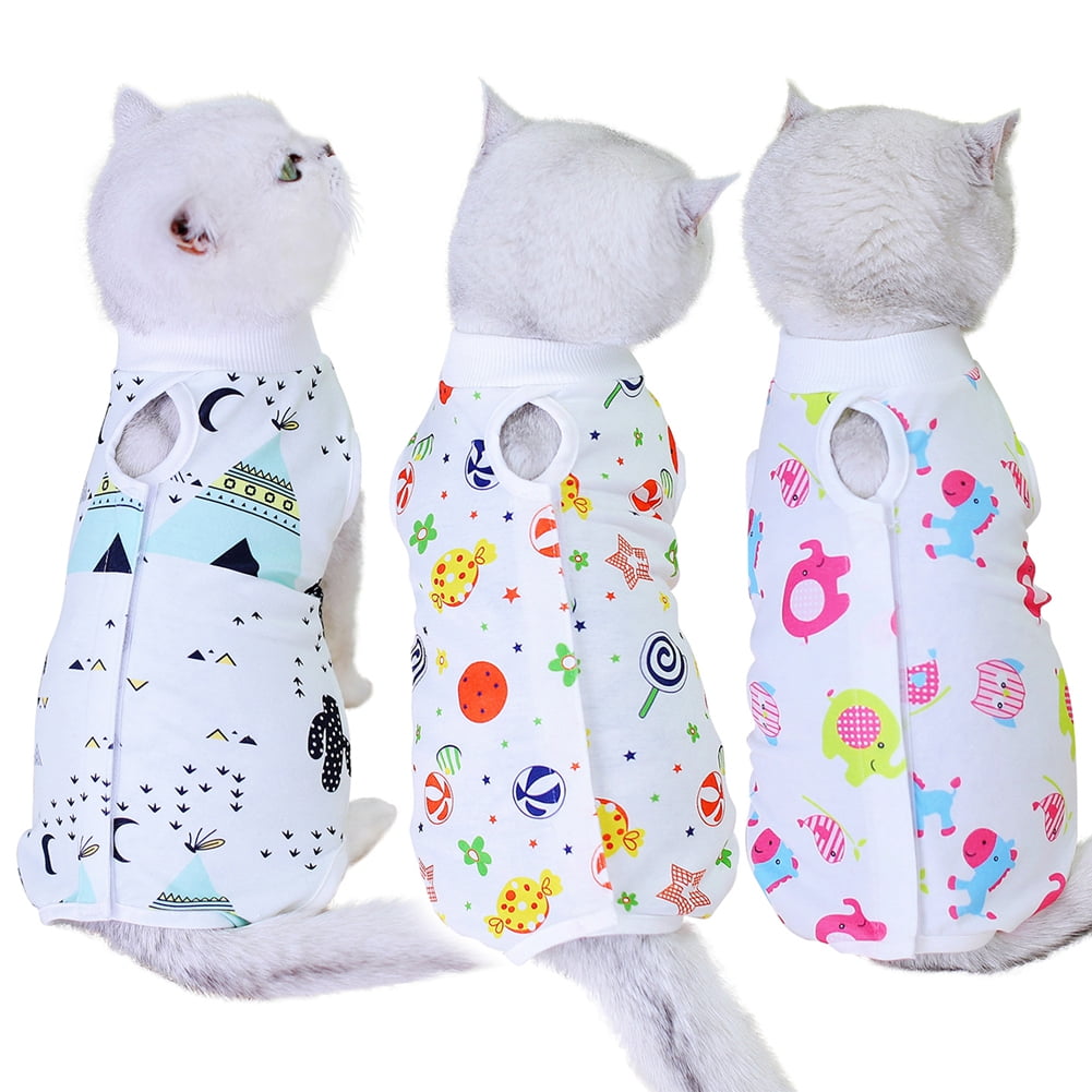 Pretty Comy Cat Recovery Suit Kitten Recovery Suit Surgical Abdominal ...