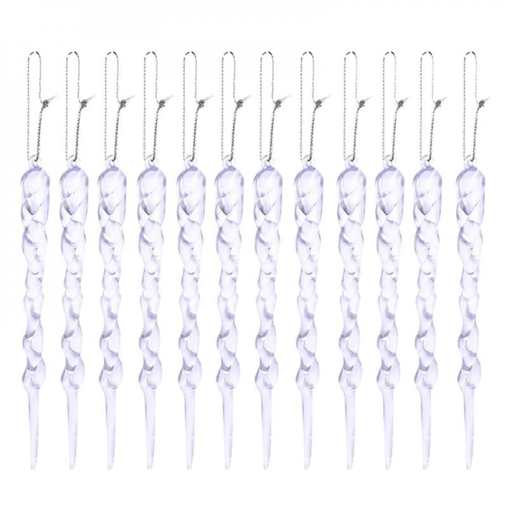 Pretty Comy Clear Hanging Icicles Ornaments For Christmas Holiday Tree ...