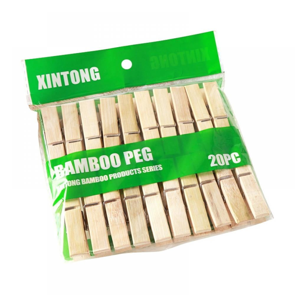 Pretty Comy Clothes Pins, Bamboo Wooden Clothespins Wood Clips, Small ...