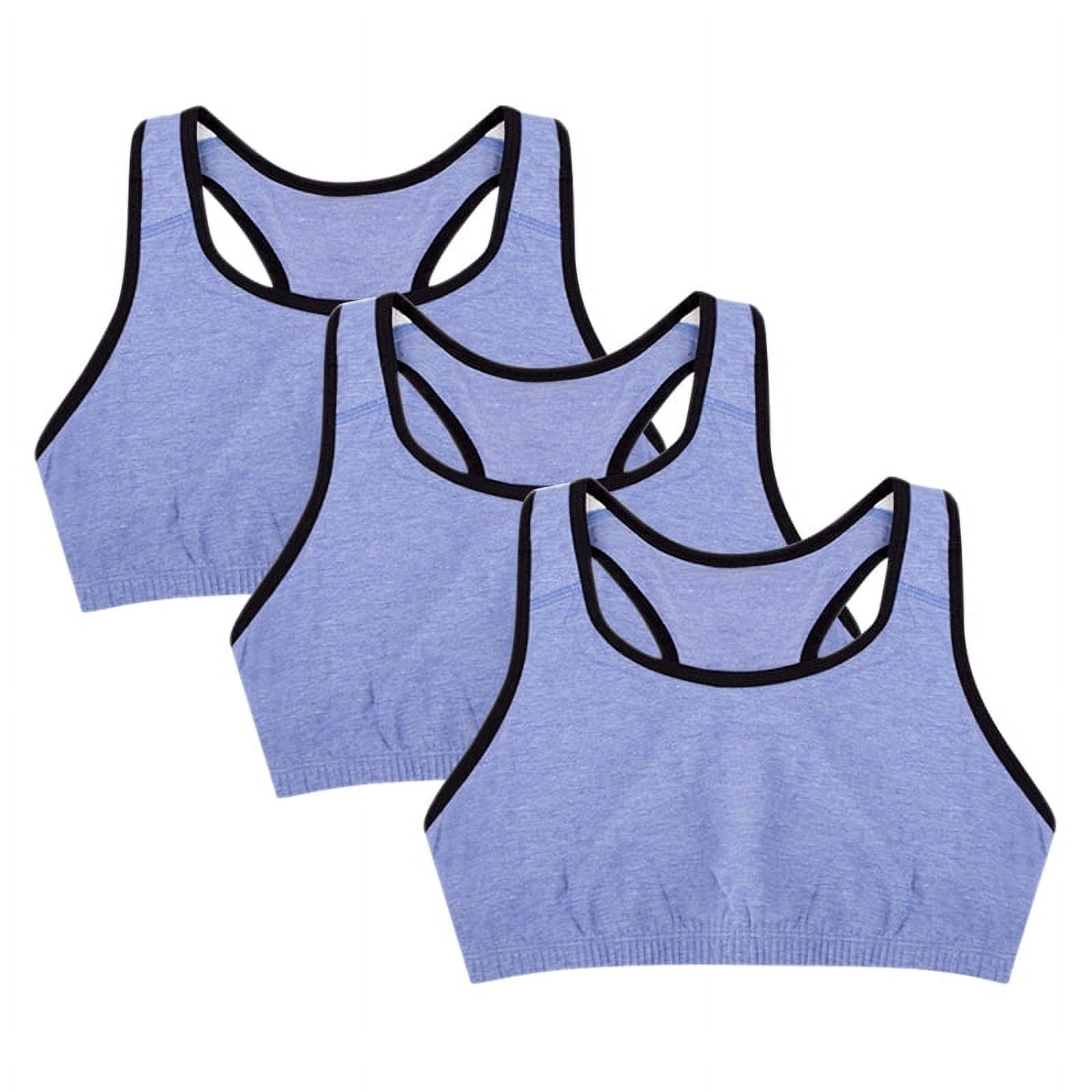 Pretty Comy Women's Sports Tank Top Bras 3-Pack,Blue - 2XL - Walmart.com