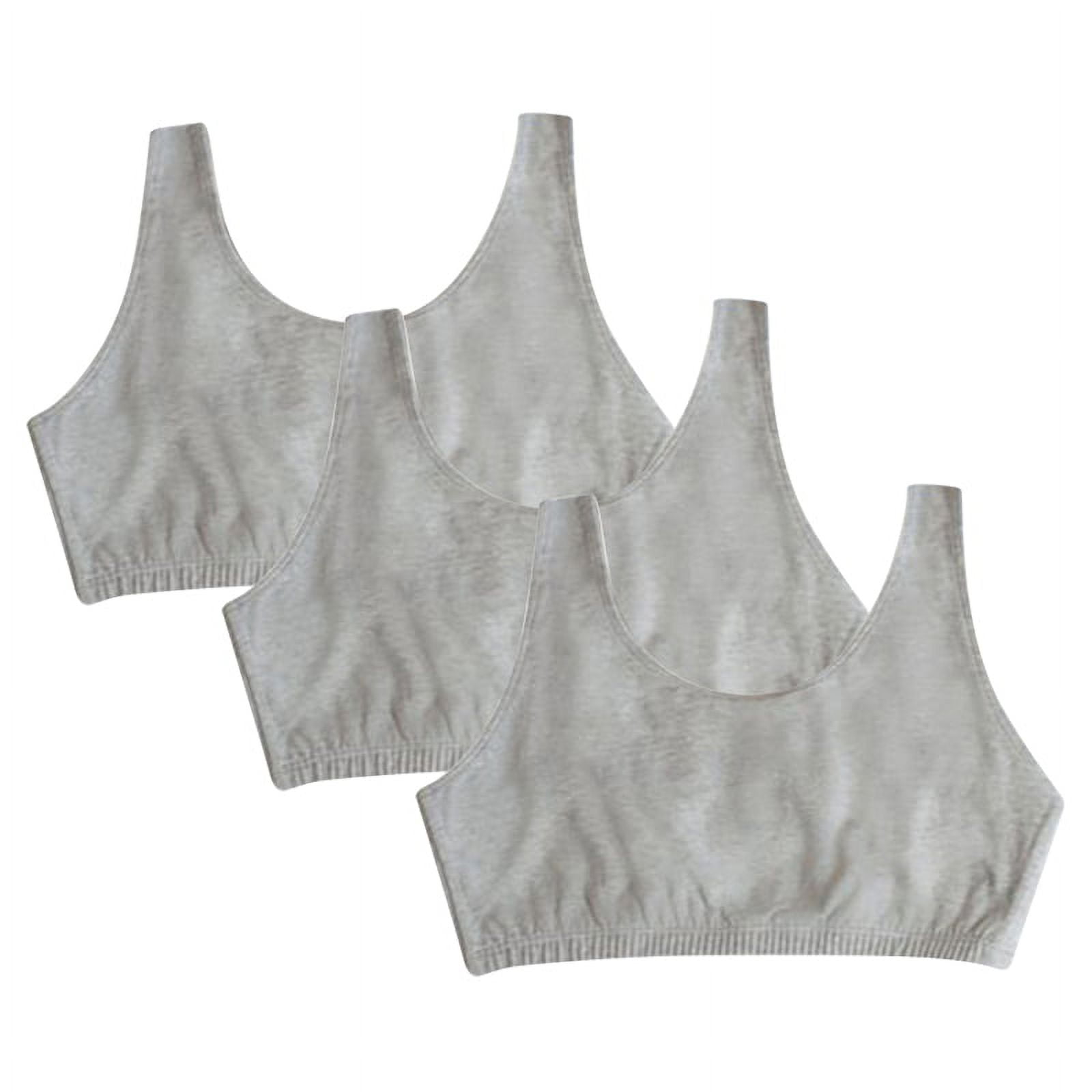 Pretty Comy Women's Sports Tank Top Bras 3-Pack,Gray - 3XL - Walmart.com
