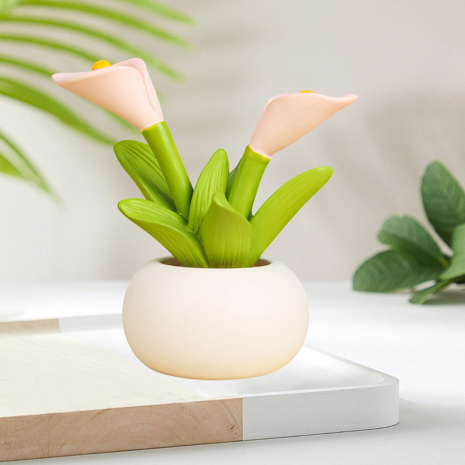 Pretty Cute Cactus Simulation Potted Plants, Artificial Plant Resin ...