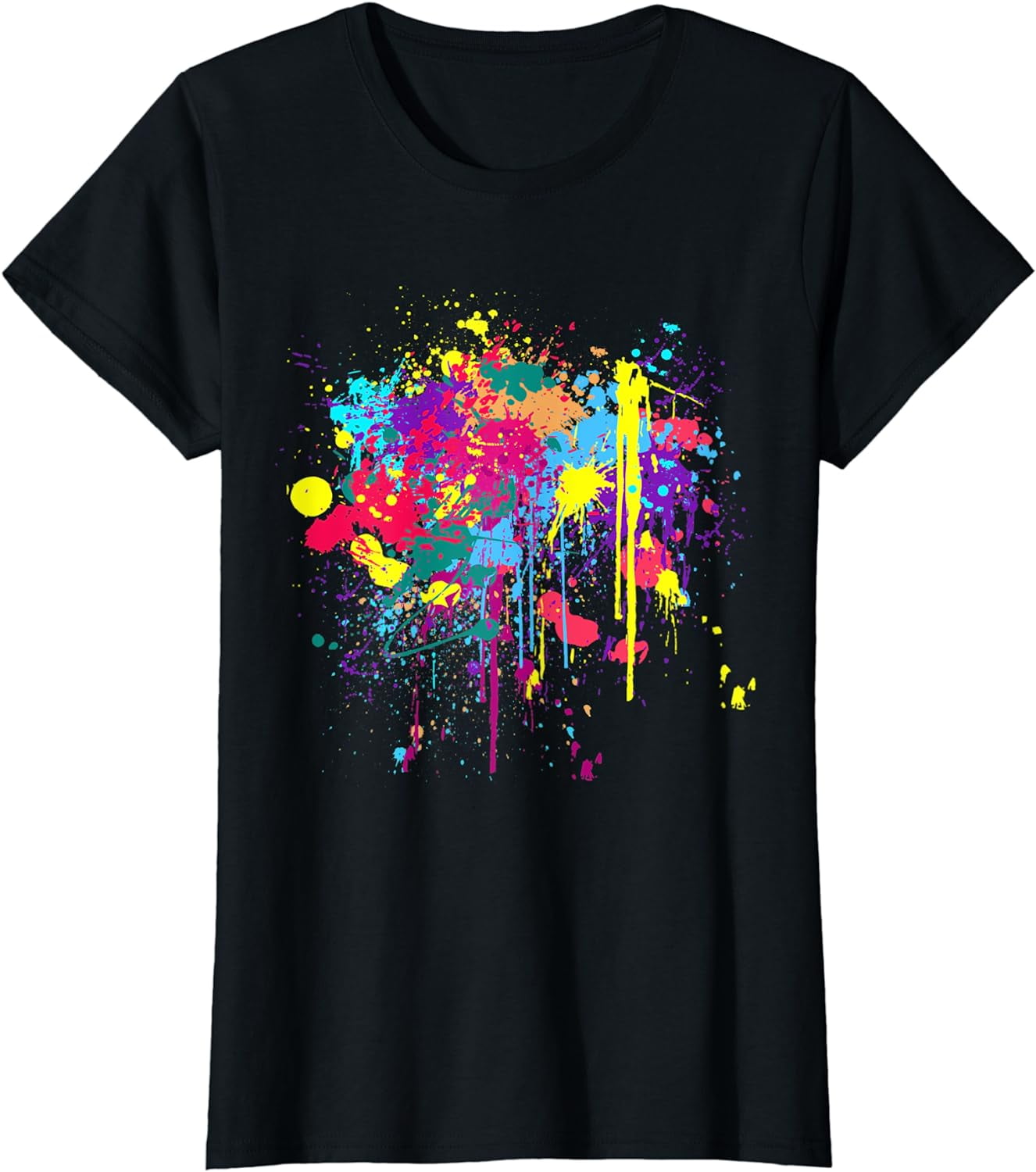Pretty Dirty Paint Splatter colours T-Shirt - Walmart.com