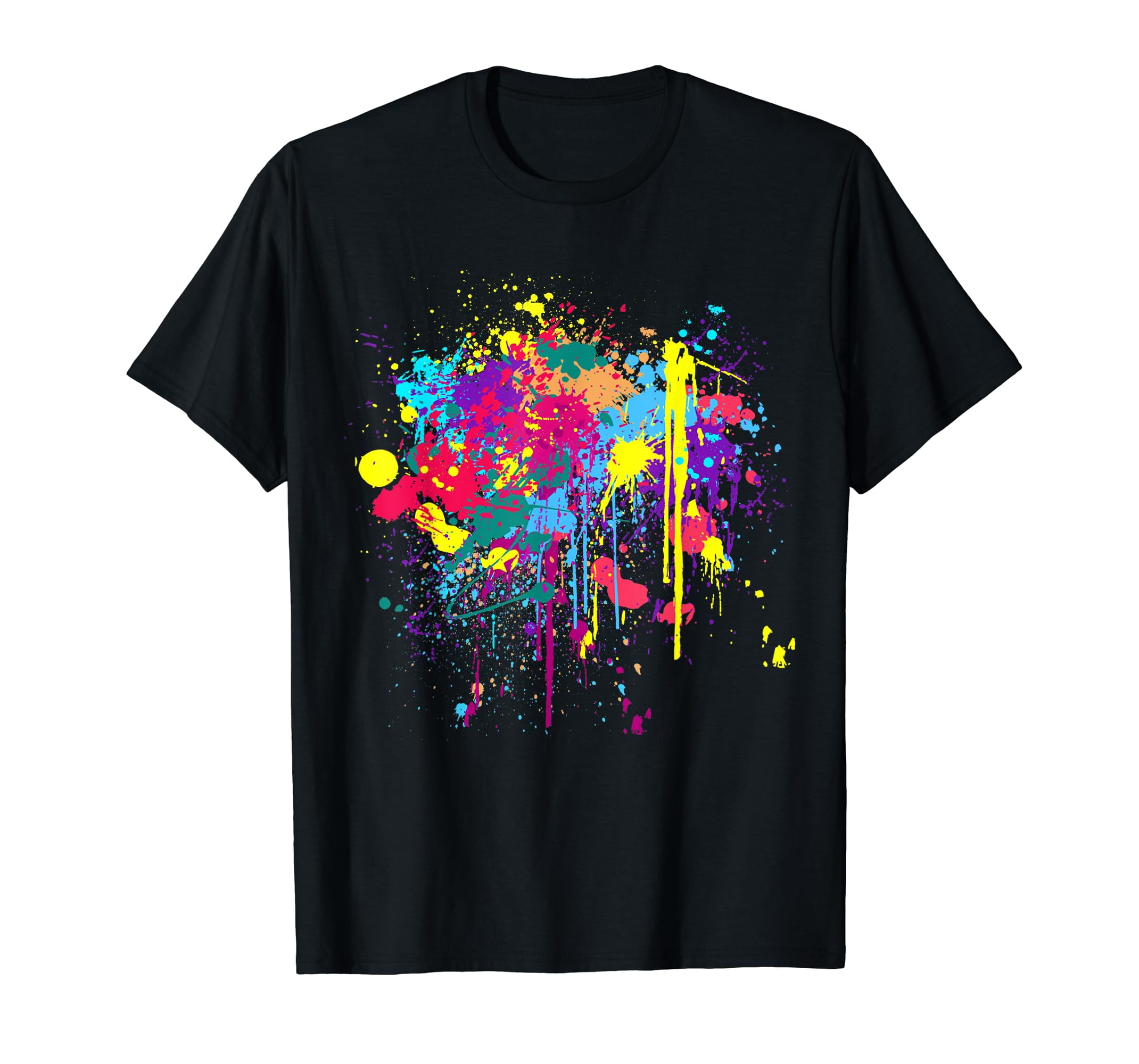 Pretty Dirty Paint Splatter colours T-Shirt - Walmart.com