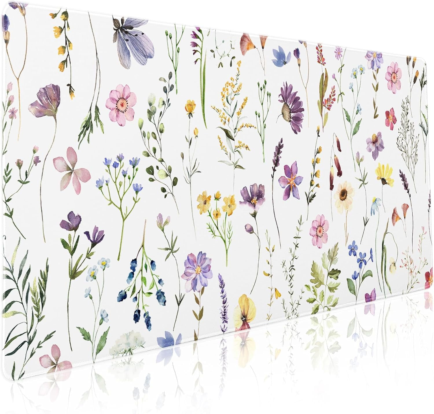 Pretty Flowers Mouse Pad XXL Cute Floral Chic Plant Spring Summer ...