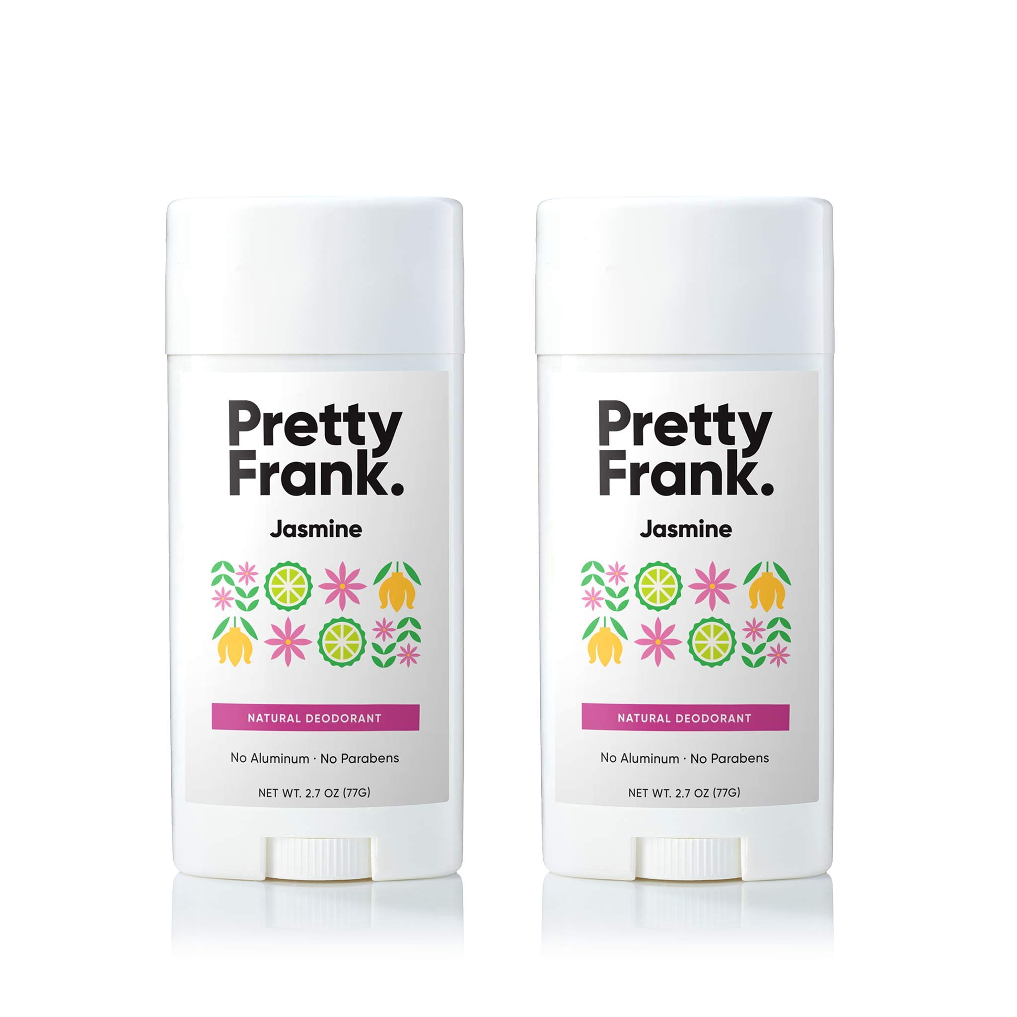 Pretty Frank Natural Deodorant Stick Made with Baking Soda, Jasmine 2 ...