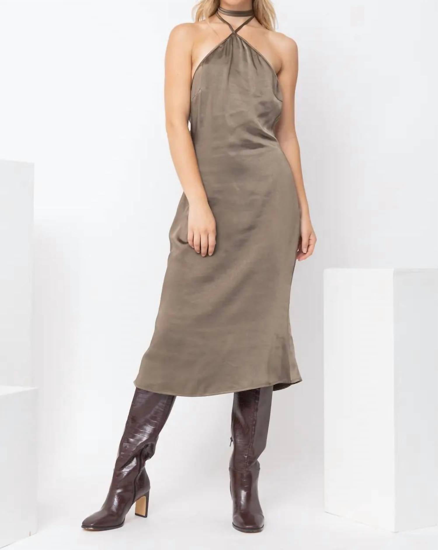 Pretty Garbage Satin Slip Dress - Walmart.com