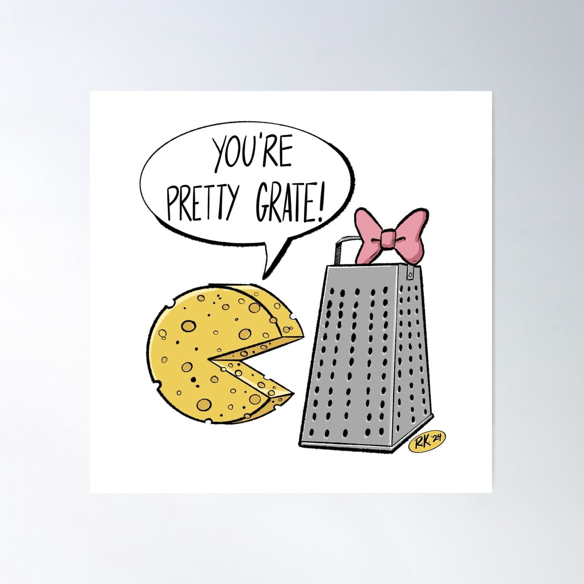 Pretty Grate Poster Wall Art, Modern Wall Decor For Living Room Bedroom ...
