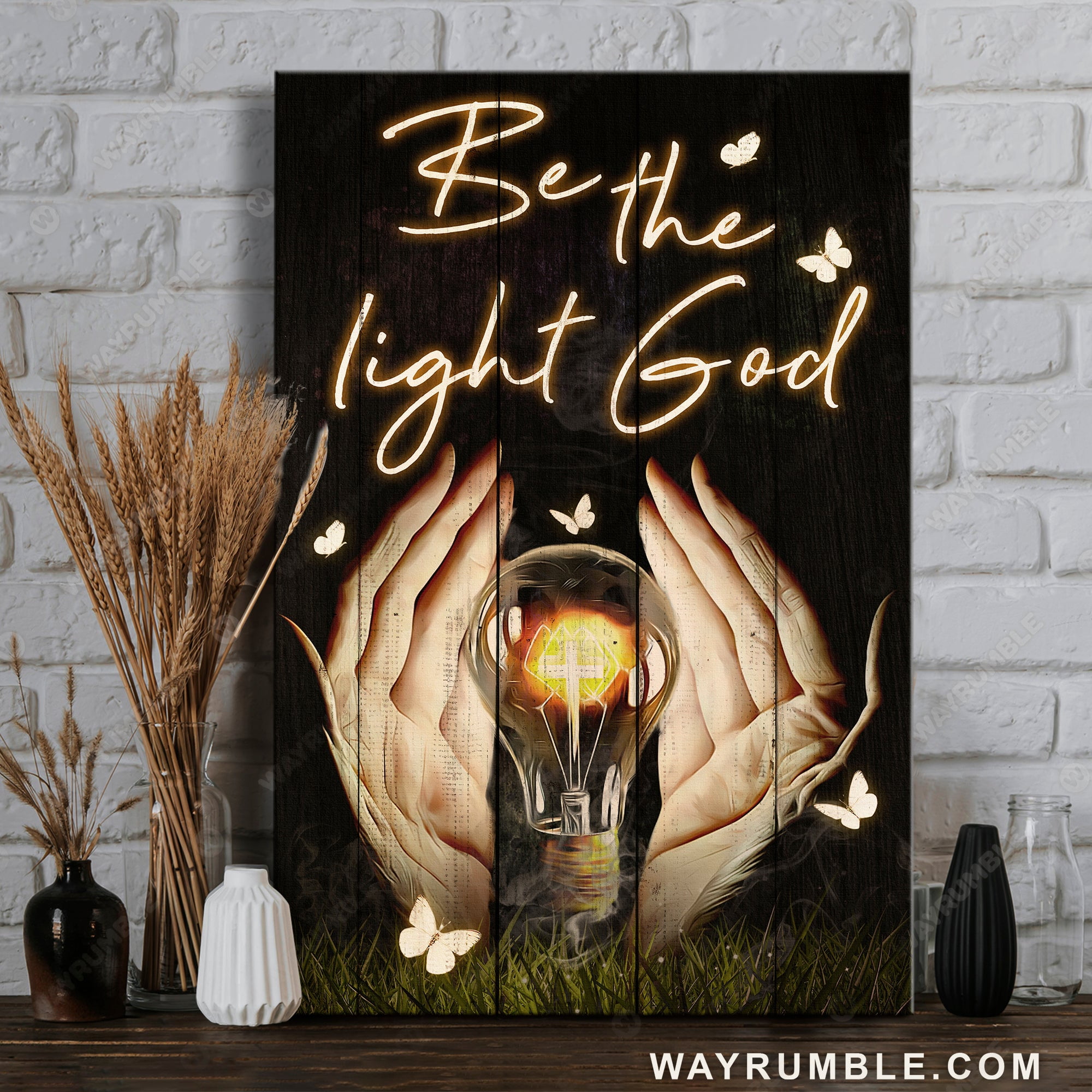 Pretty Light Bulb, Jesus'S Hand, White Butterfly, Be The Light God ...