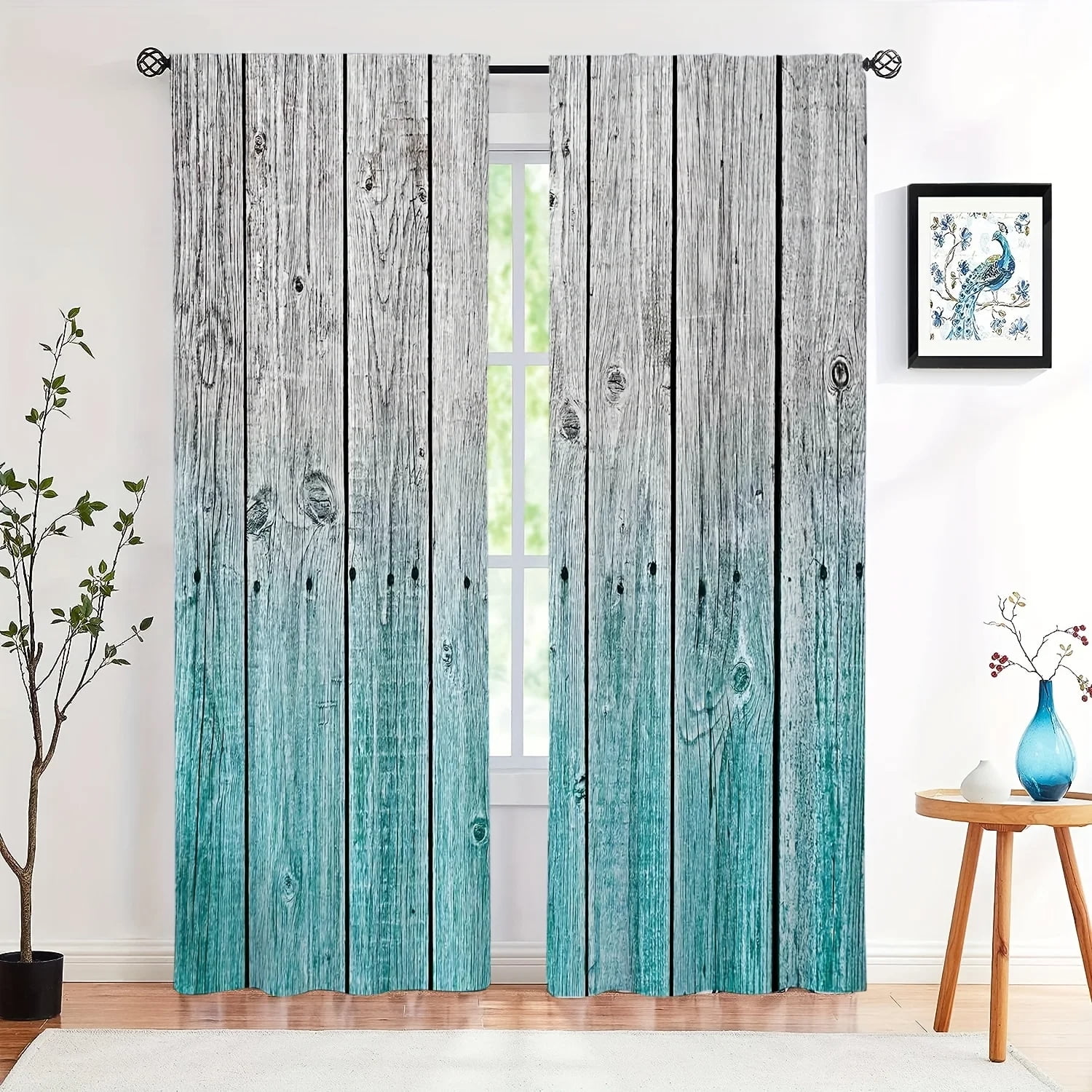 Pretty Nature Senery Beach Sea Sunset Ocean Sky Window Curtains Binds ...