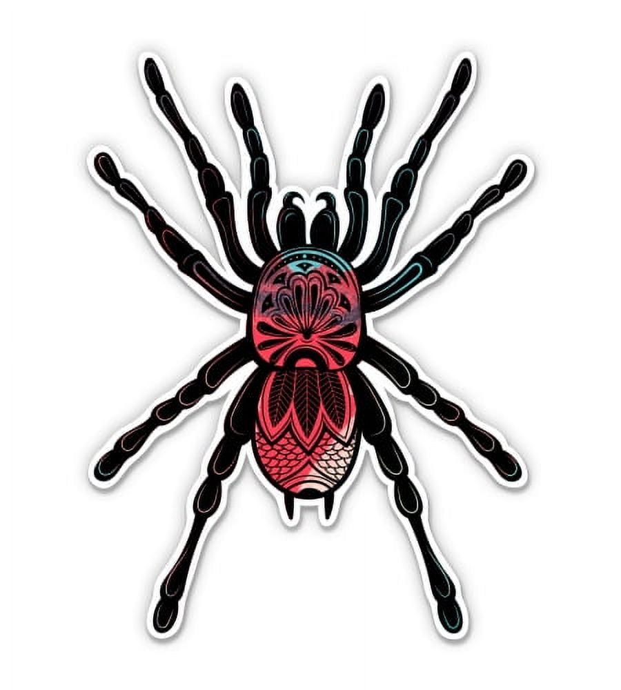 Pretty Ornate Tarantula Spider - 12" Vinyl Sticker Waterproof Decal ...