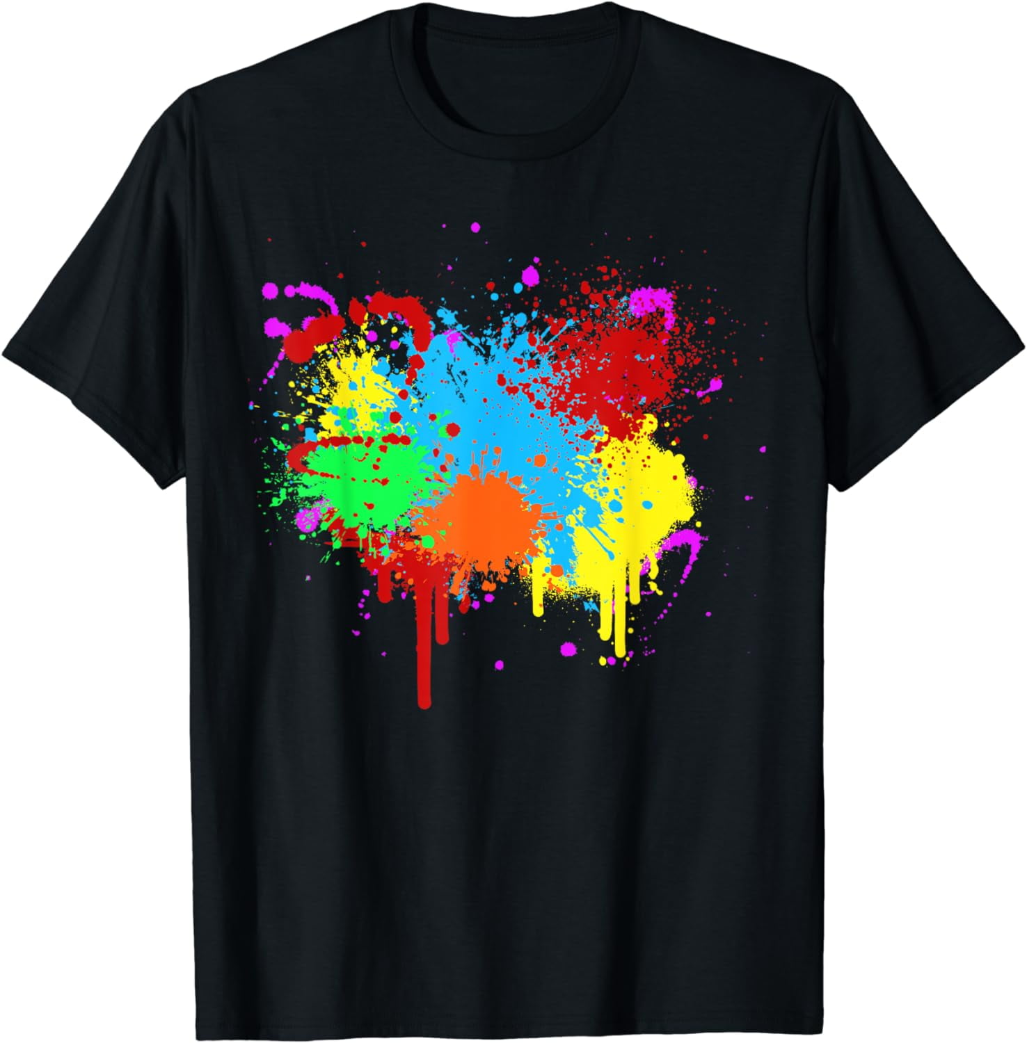 Pretty Paint Splatter Painting Abstract Art Paint Splatter T-Shirt ...