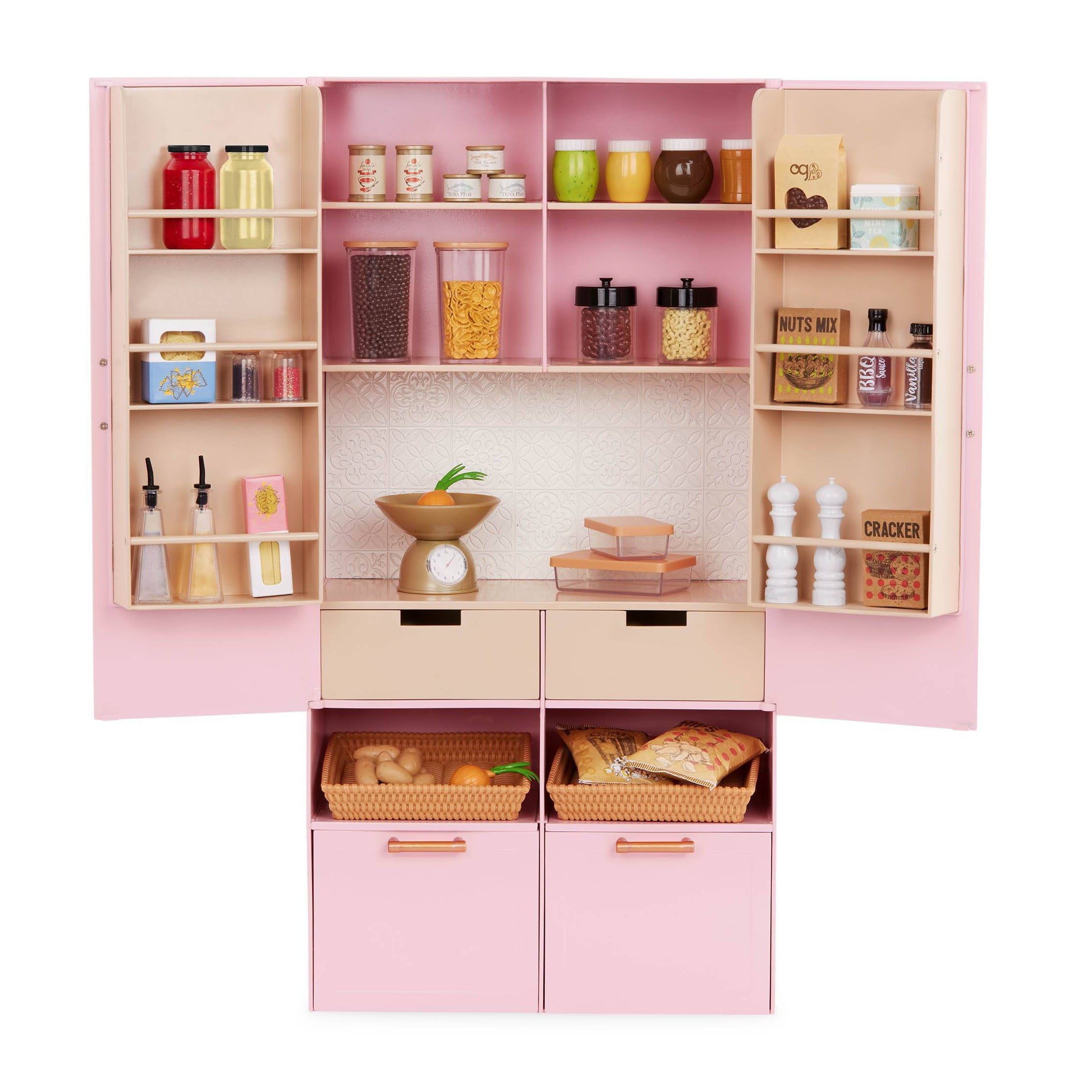 Pretty Pantry Home Kitchen Furniture Set for 18" Dolls" - Walmart.com