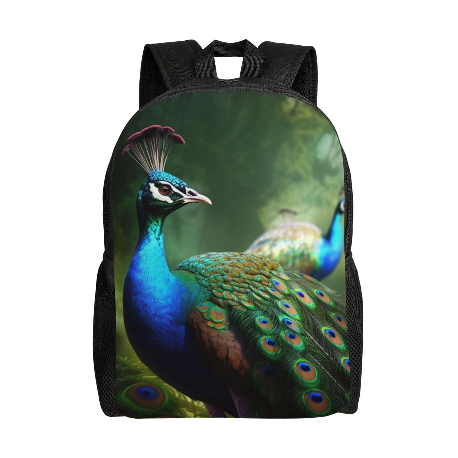 Pretty Peacock 3D Print Backpacks for Student Elegant Pattern Large ...