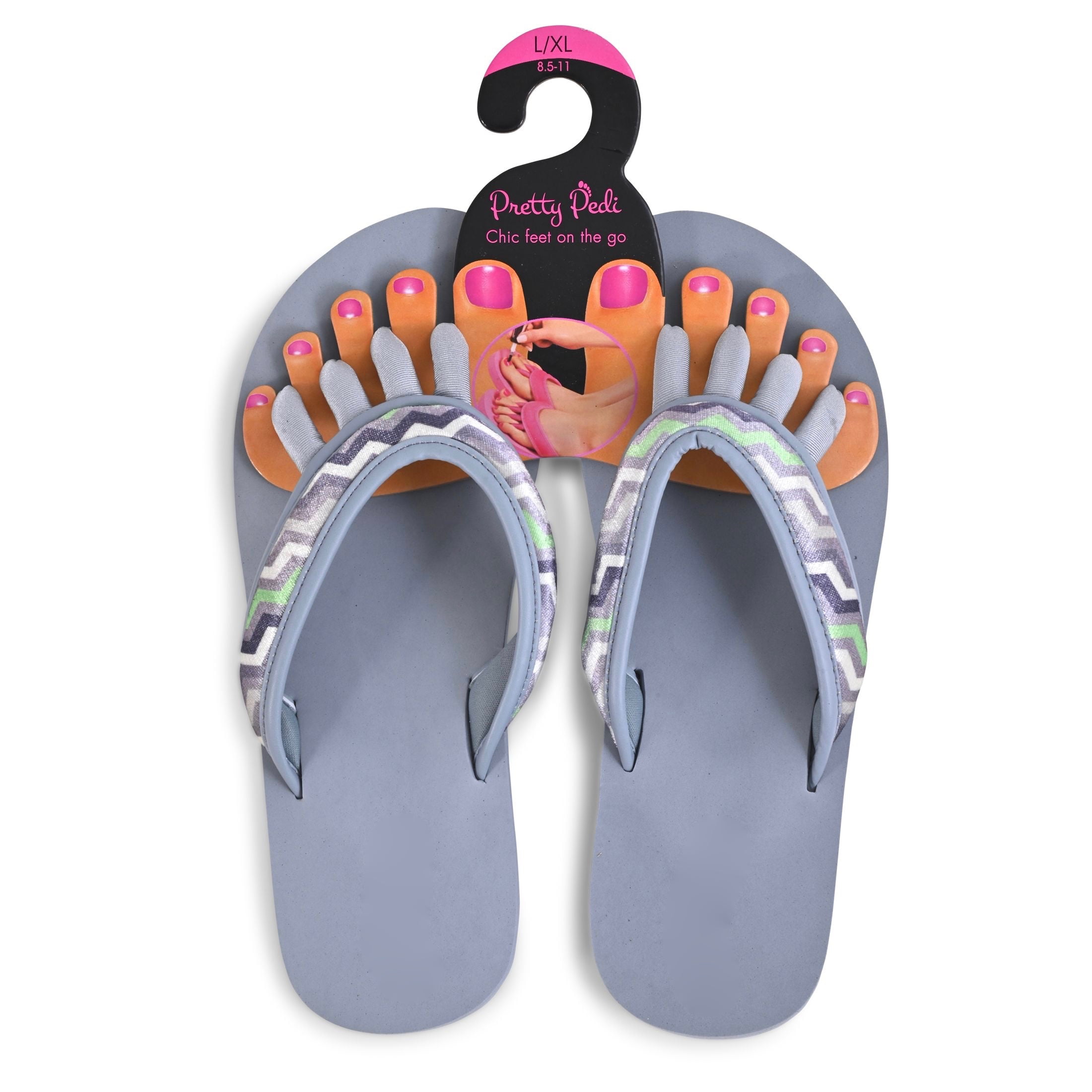 Pretty Pedi, Pedicure Sandal for Foot Wellness, Chevron - Walmart.com