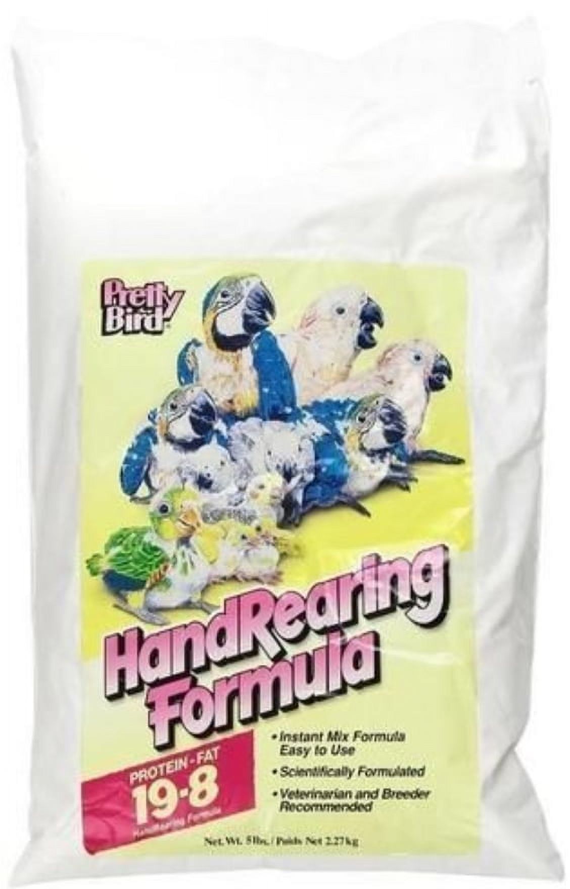 Pretty Pets 19/8 Handrearing Baby Bird Formula 5 lb - Walmart.com