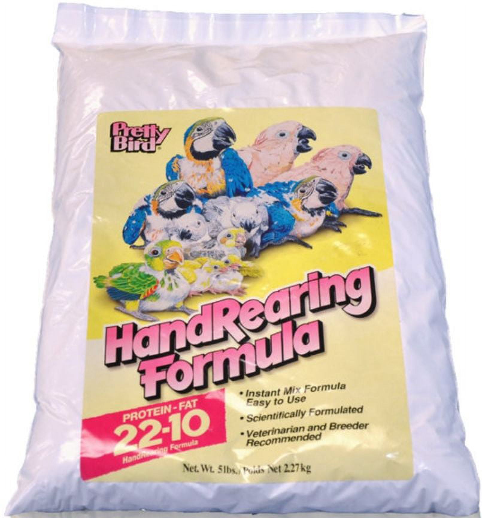 Pretty Pets 22/10 Handrearing Baby Bird Formula [Bird, Food] 5 lb ...