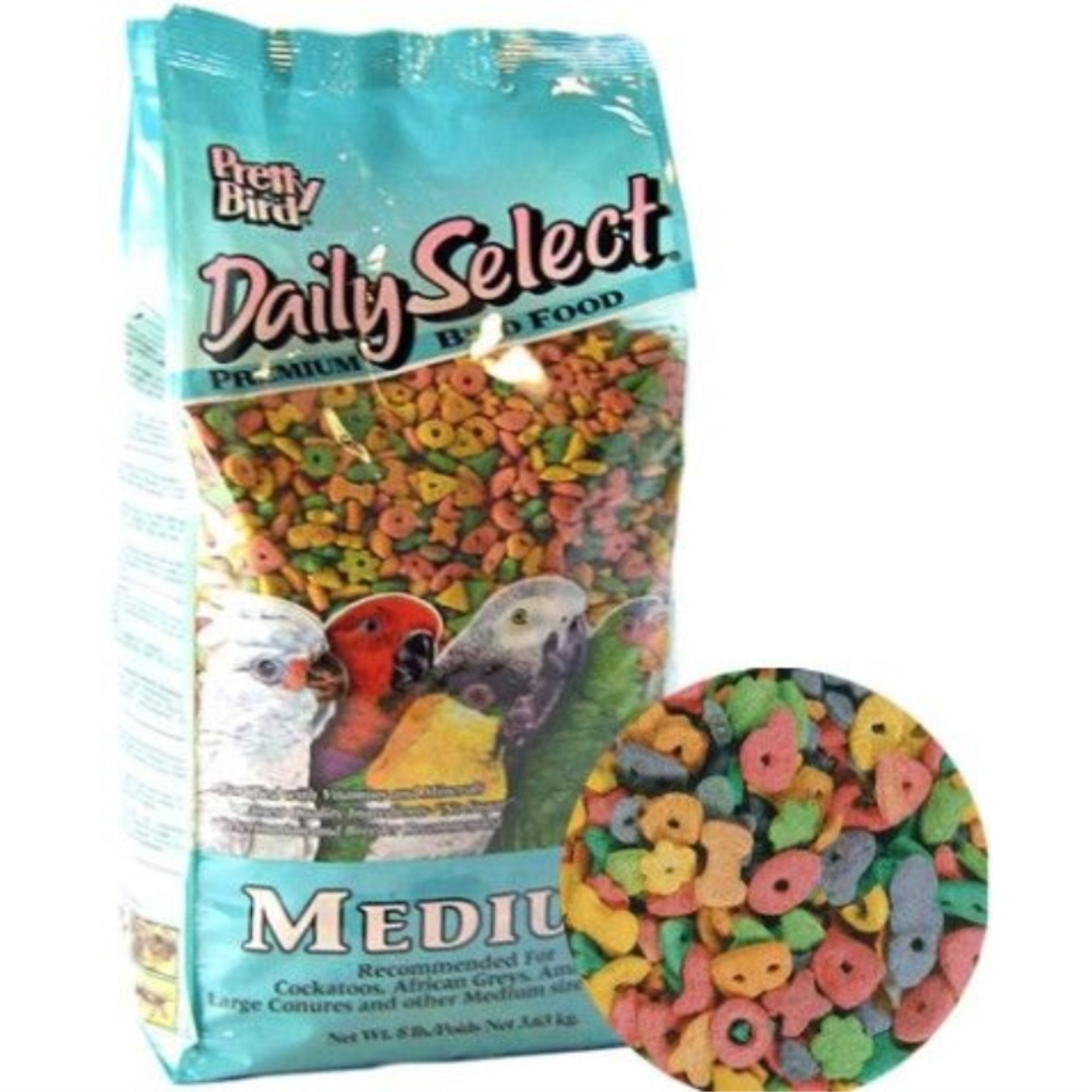 Pretty Bird Daily Select Premium Bird Food - Medium (8 lbs) - Walmart.com