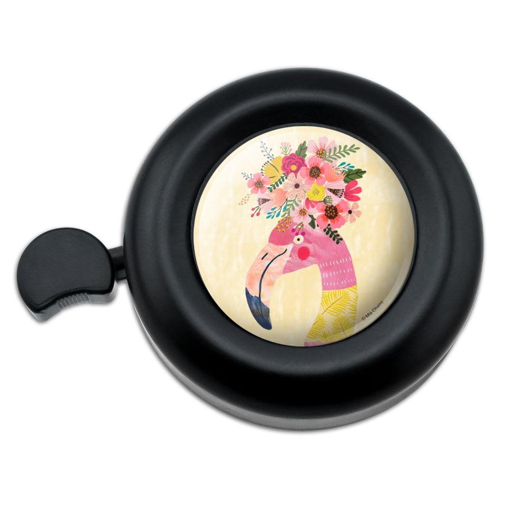 Pretty Pink Flamingo Flowers Bicycle Handlebar Bike Bell - Walmart.com