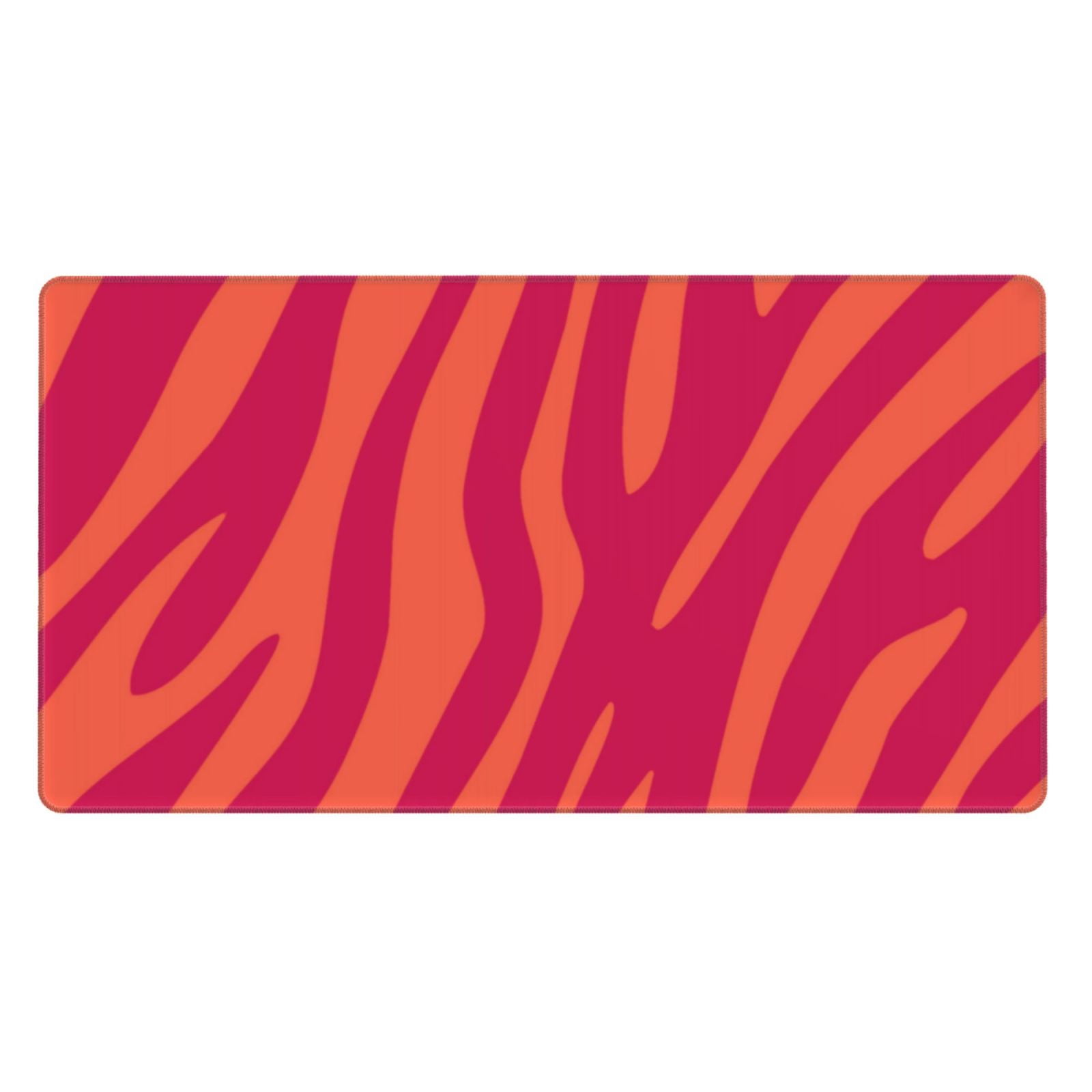 Pretty Pink Orange Animal Print Zebra Leopard Mousepad Large Mouse Pad ...