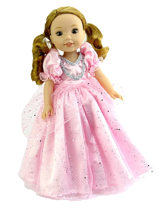 Pretty Pink Princess| Compatible with 14" Wellie Wisher Dolls | 14 Inch ...