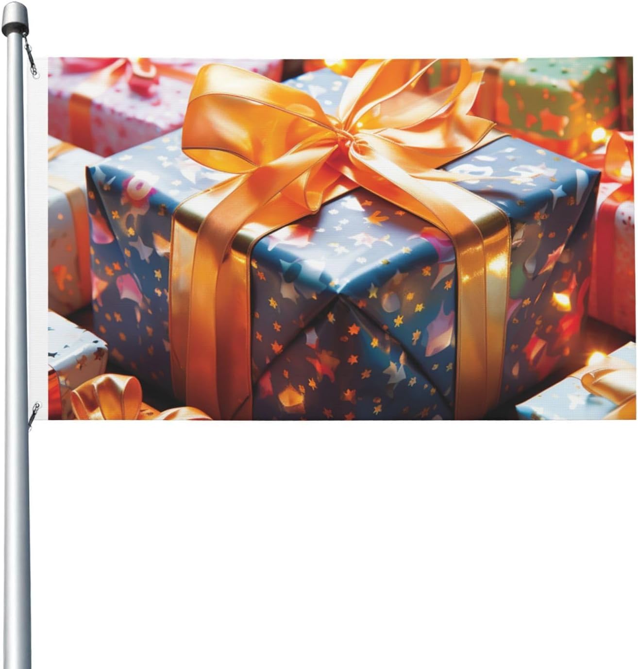 Pretty Present Flag 4.85x8 ft Flags for Outside Funny Banner Garden ...