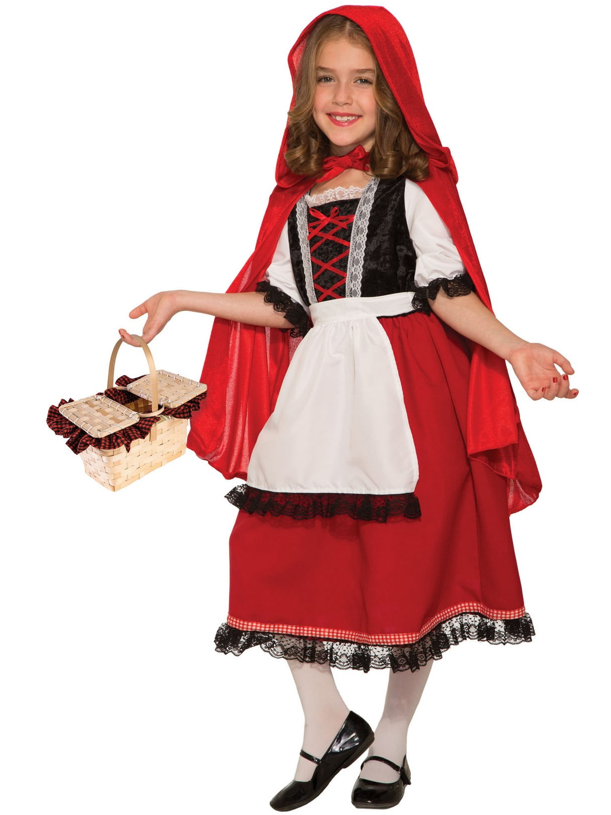 Rubies Deluxe Red Riding Hood Costume for Kids, Girls Small - Walmart.com