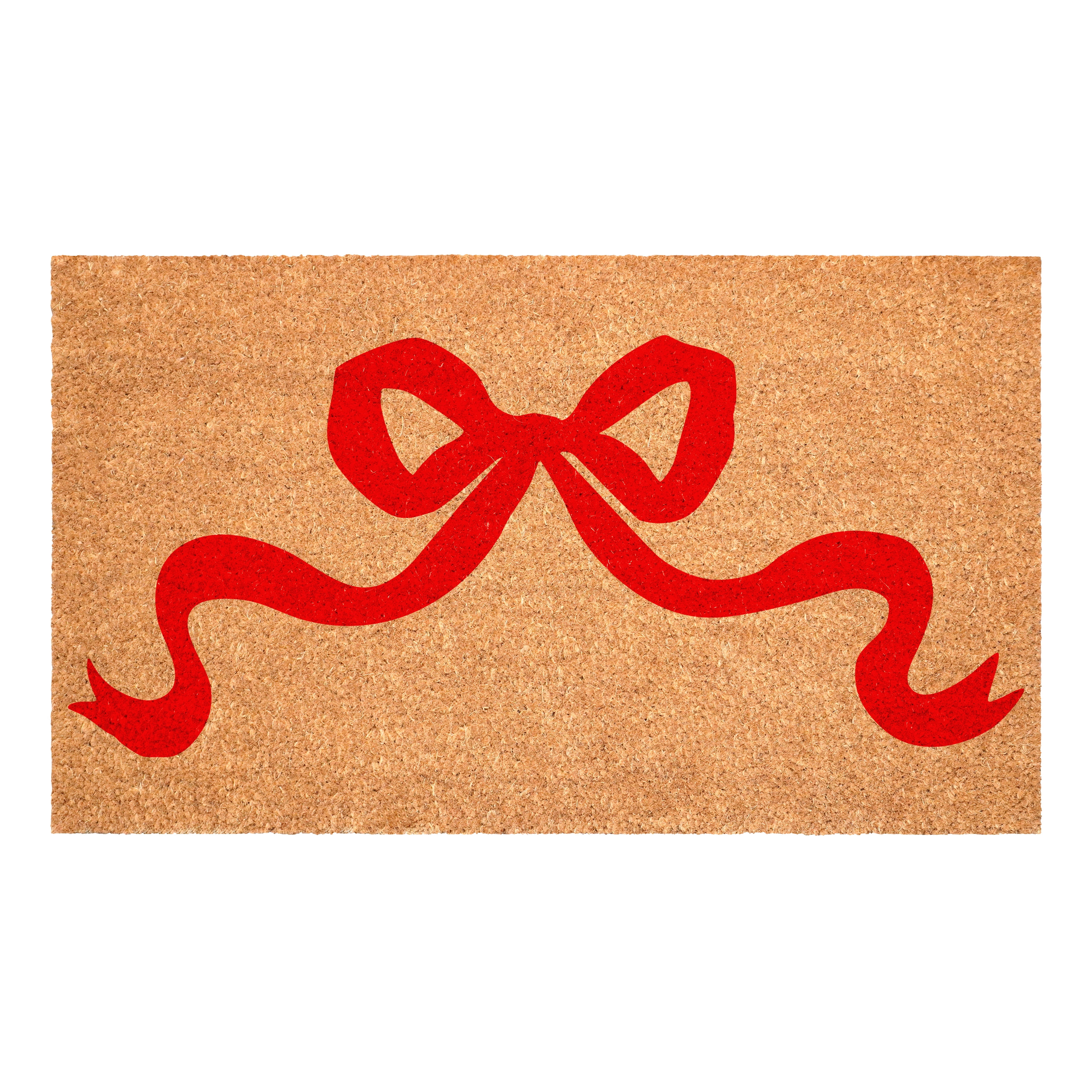 Pretty Red bow Doormat, 24" x 36" - Walmart.com