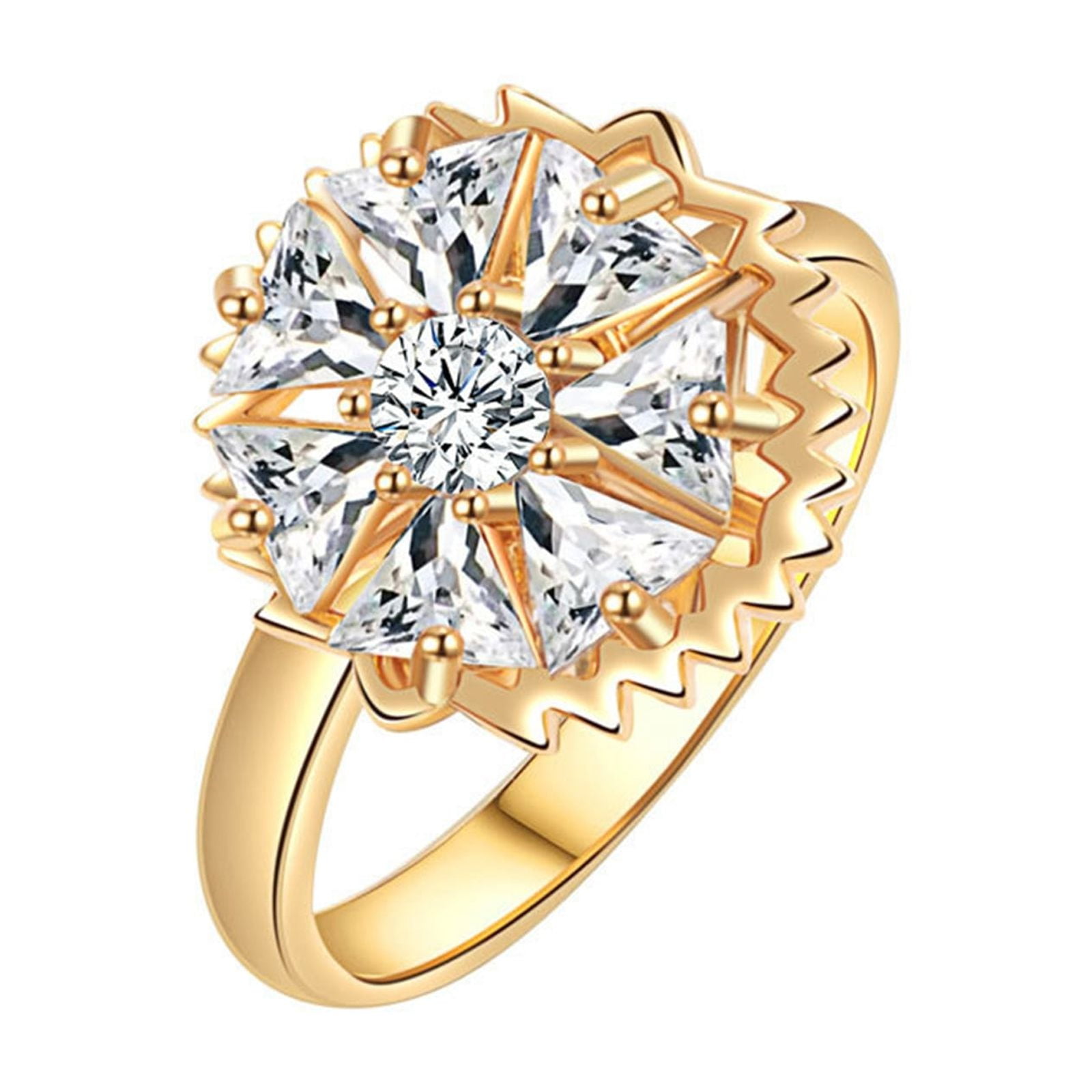 Pretty Rings 2 Finger Rings for Women Adjustable Ring High Low Ring for ...