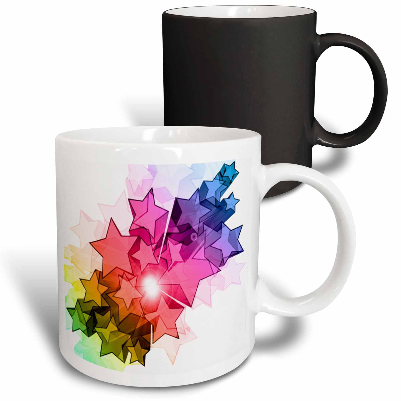 Pretty Sparkle Cluster Of Stars In Pink, Blue, Green, and Orange 11oz ...